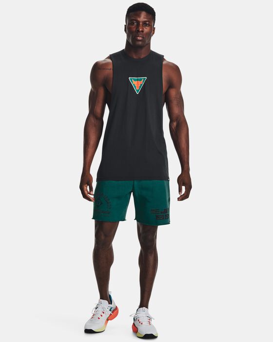 Shop Under Armour Project Rock DMND Muscle Men's Tank Top Black in ...