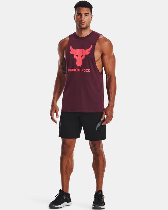 Shop Under Armour Project Rock Brahma Bull Men's Tank Top Red in Dubai, UAE
