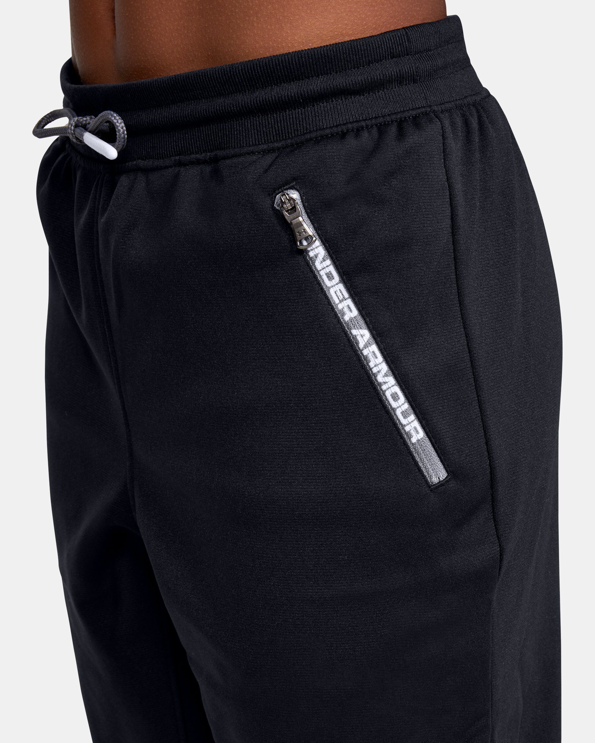 Buy Boys UA Pennant Tapered Pants Black in Dubai UAE Under Armour