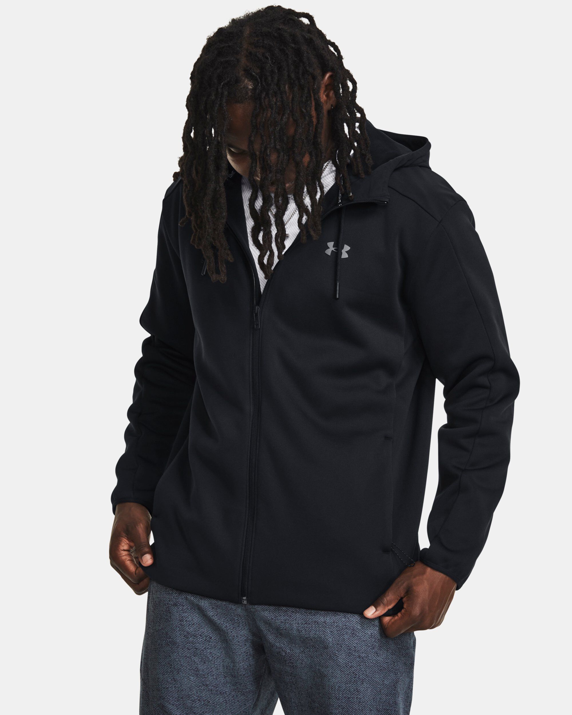 Buy Men's UA Essential Swacket Black in Dubai, UAE | Under Armour