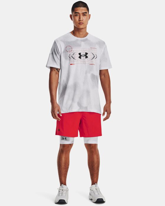 Shop Under Armour UA Football All Over Print Metal Logo Men's Short ...
