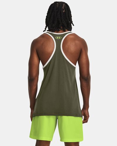 Buy Men's Project Rock Tank Green in Dubai, UAE | Under Armour