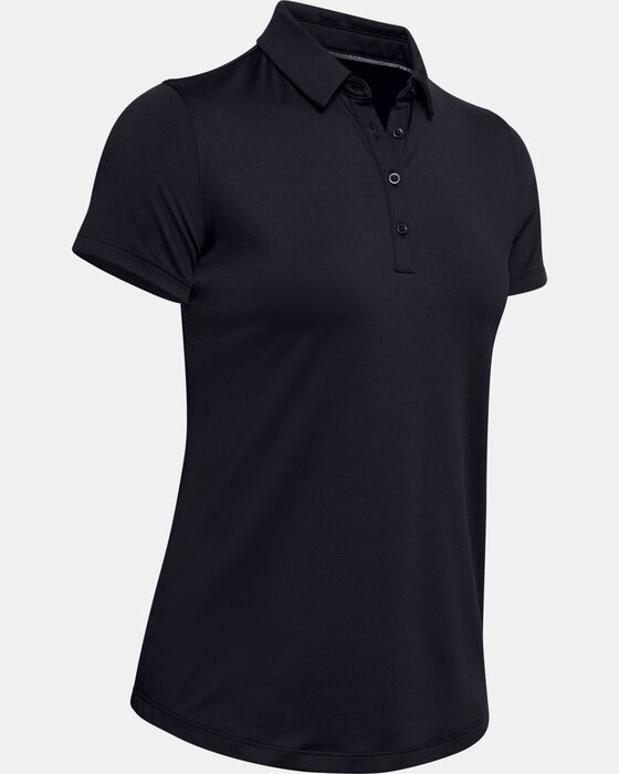 Buy Womens Ua Zinger Short Sleeve Polo Black In Dubai Uae Under Armour