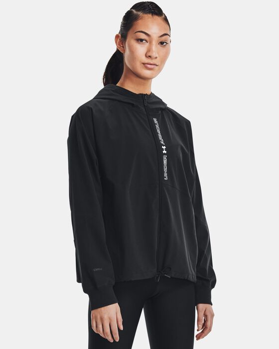 Shop Under Armour UA Woven Women's Full-Zip Jacket Black in Dubai, UAE