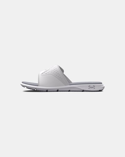 Under Armour Unisex UA Mercenary Slides White in Dubai, UAE